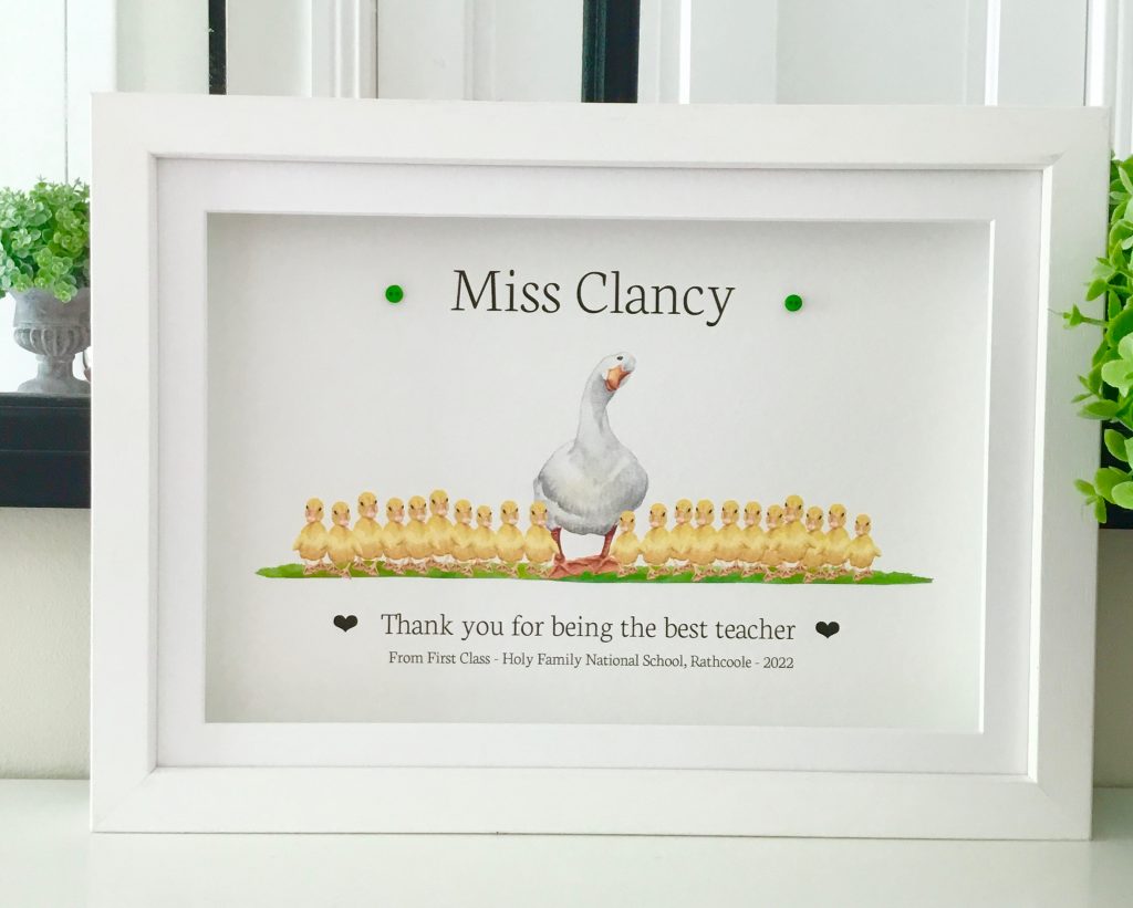 Personalised Teacher frame from the Class - As Cute as a Button