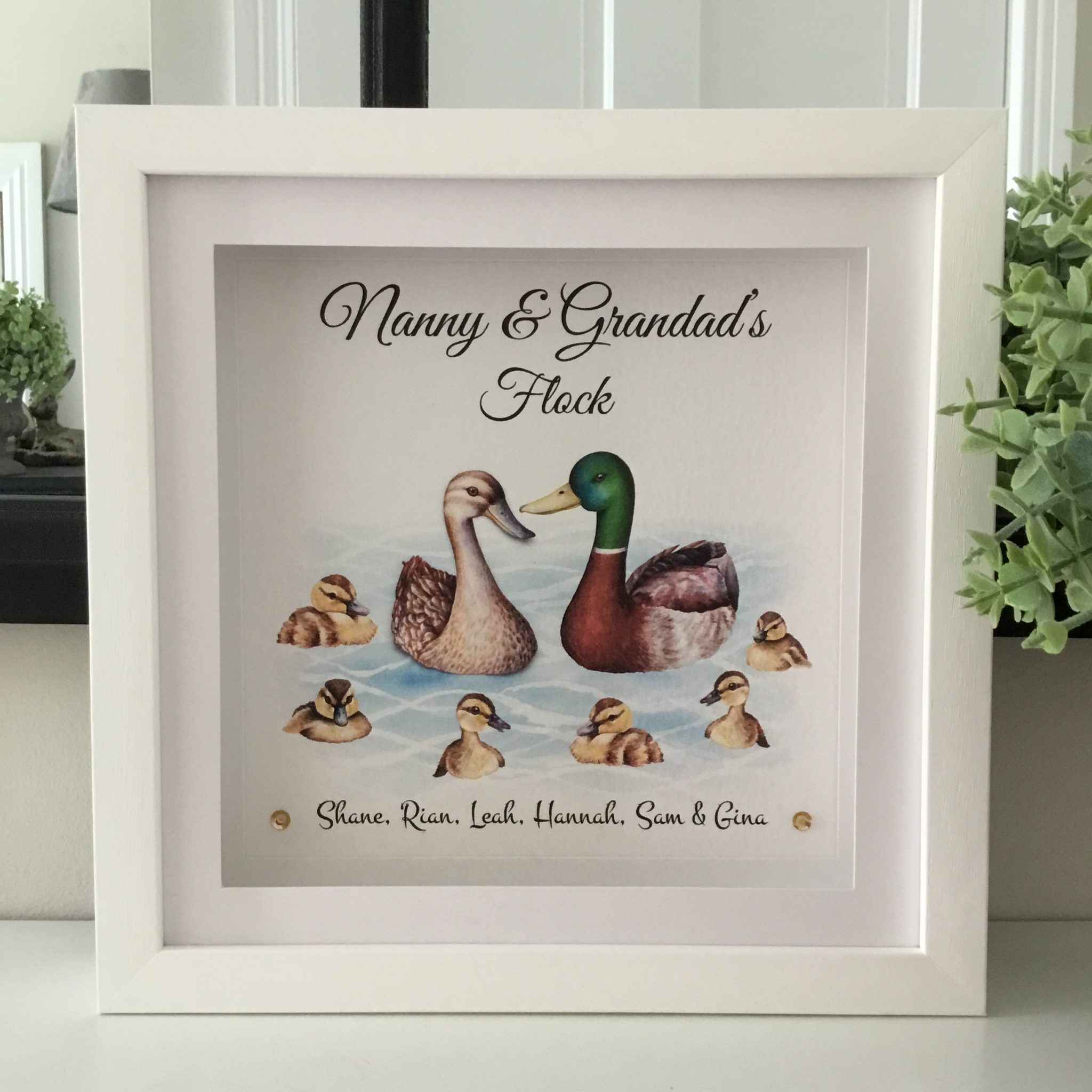 Grandparent's Ducks Frame | As Cute as a Button